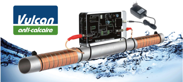 Vulcan • Solution anti-calcaire, adoucisseur d'eau • Impulsions électriques
